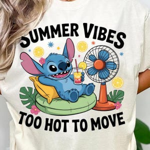 Summer Vibes Stitch Png, Stitch Png, Funny Summer Png, Stitch Summer ...