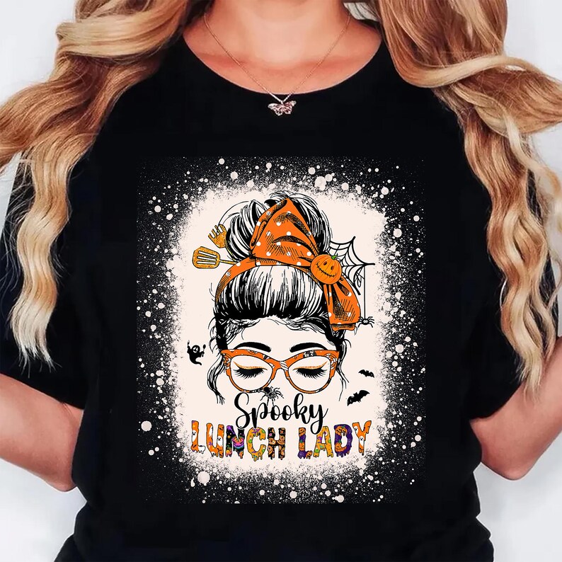 Halloween Lunch Lady PNG Bundle, Spooky Kitchen Staff PNG, Funny School ...