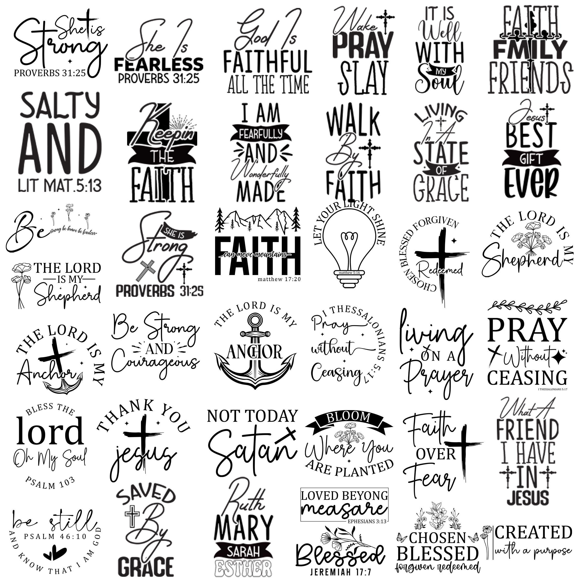 150+ Designs Christian Png Mega Bundle, Scripture Bundle, Bible Verse ...
