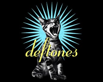 Deftones Cat PNG Digital Download, Deftones Tour Shirt, Retro Deftones ...