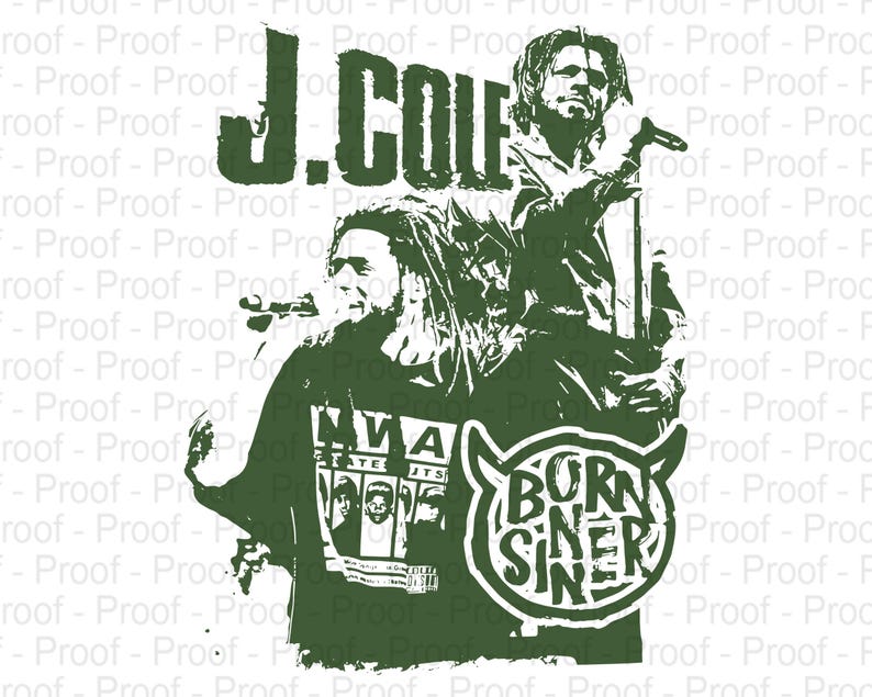 J. Cole SVG DXF PNG Pdf Jpg Eps Files - Etsy