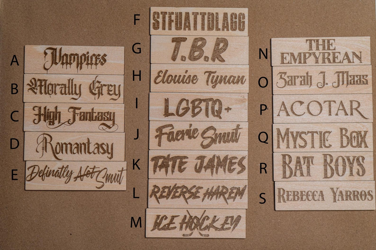 Bookshelf Labels Custom Made to Decorate Your Shelves magnetic Bookish ...