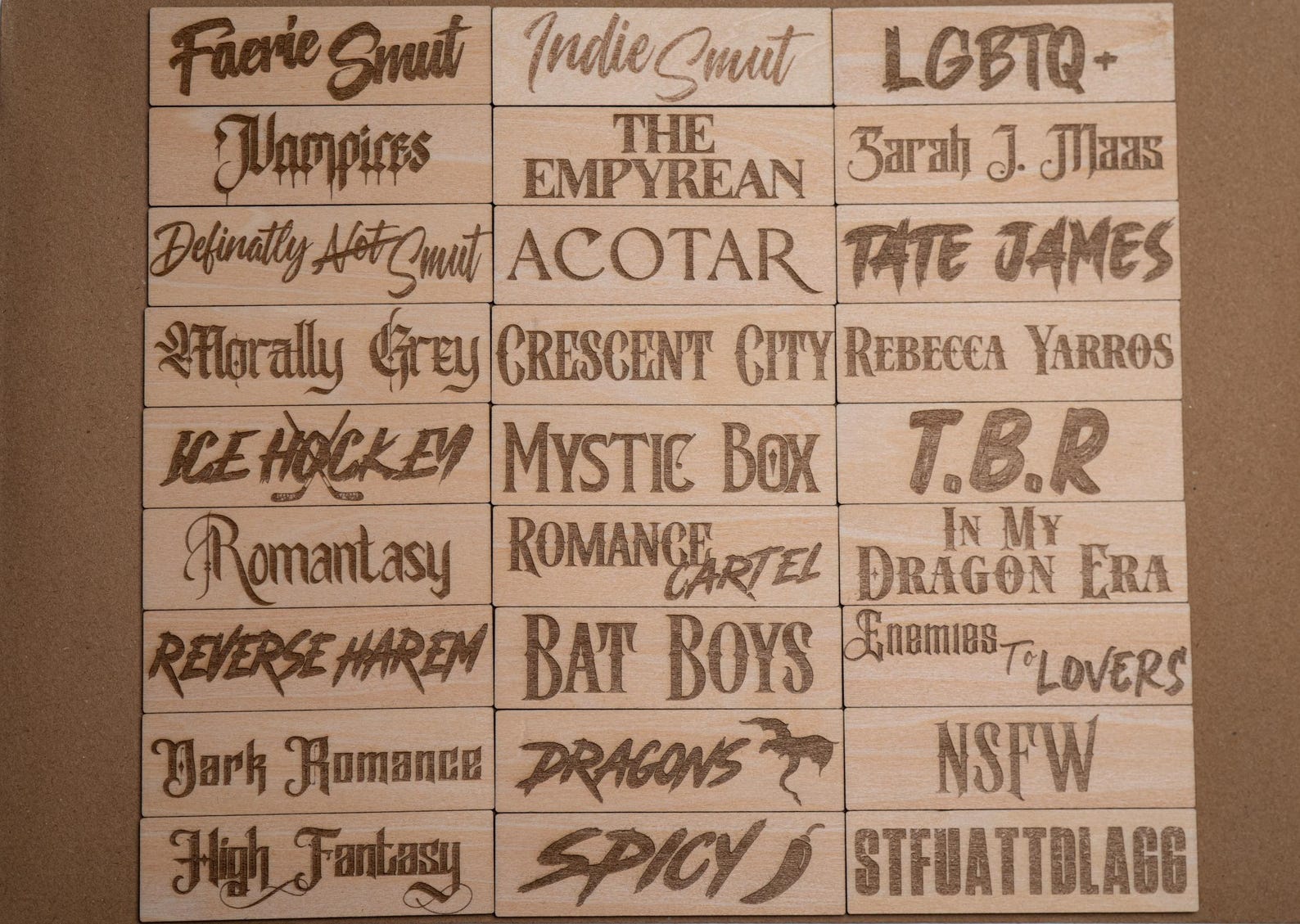 Bookshelf Labels Custom Made to Decorate Your Shelves magnetic Bookish ...