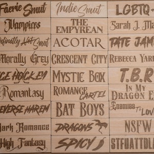 Bookshelf Labels- Custom Made to Decorate Your Shelves -magnetic ...
