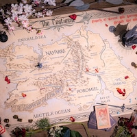 Empyrean Series World Map – Inspired by Fourth Wing & Iron Flame by ...