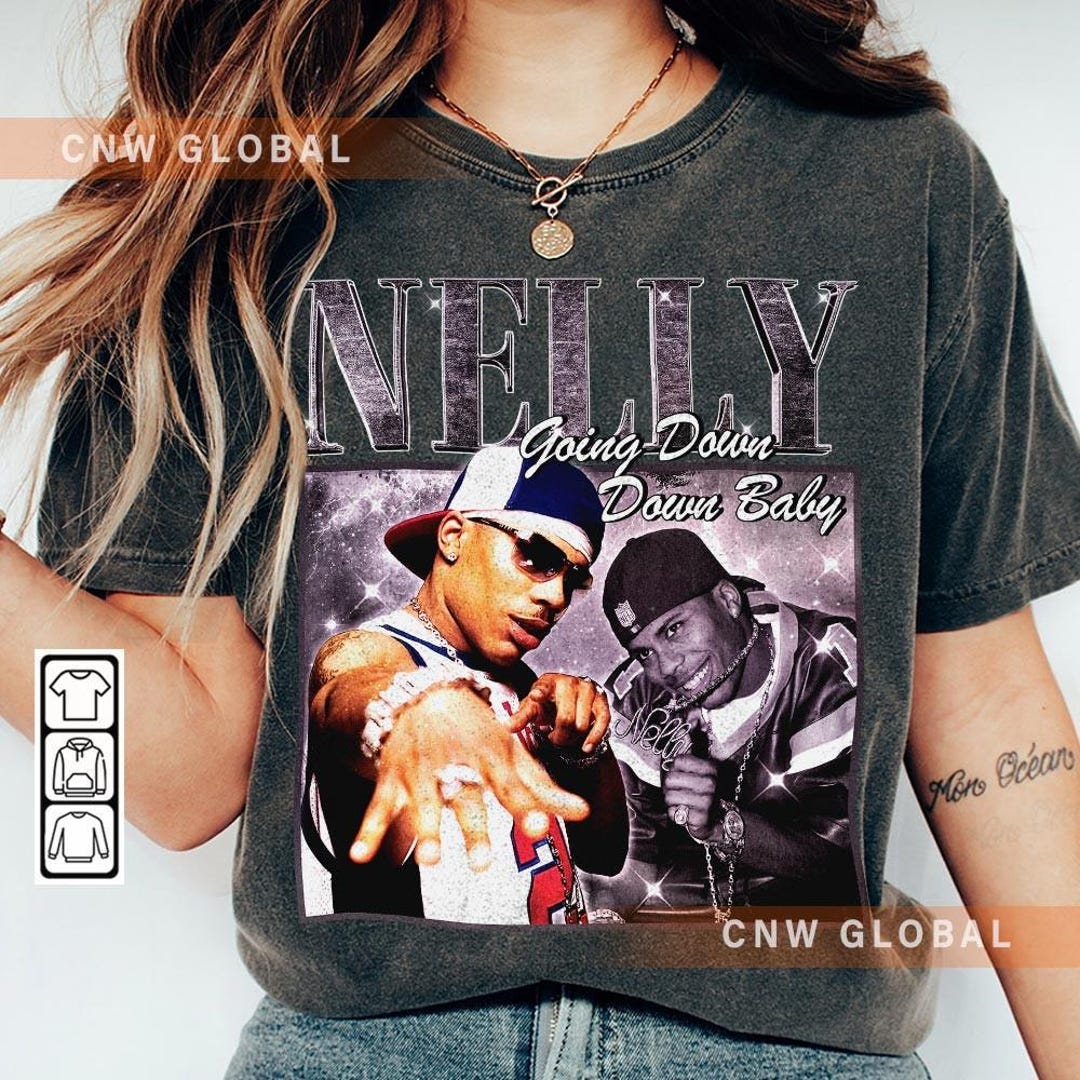 Nelly Rap Shirt, Halloween Style Bootleg Singer Tour Unisex Gift Hoodie ...