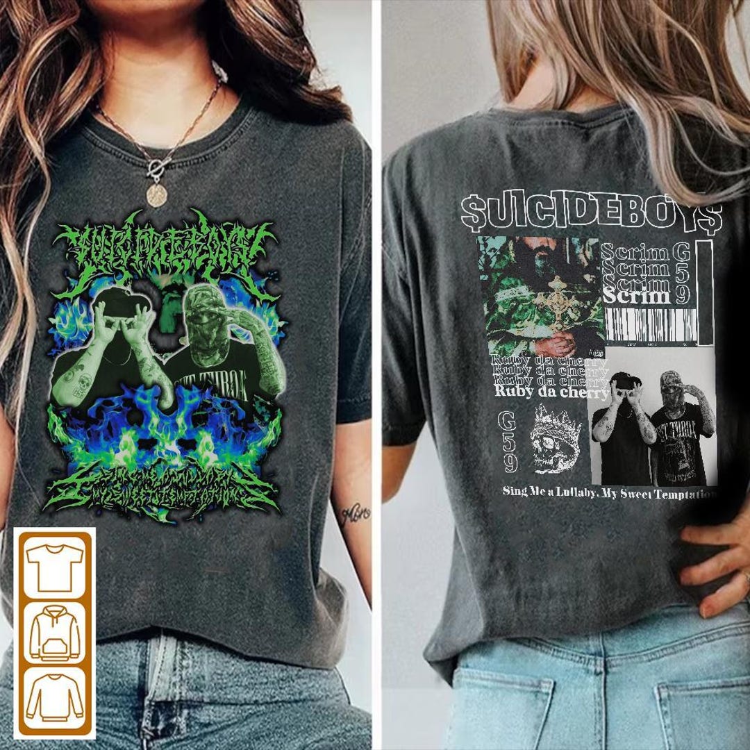 Suicideboys Fan Art Sweatshirt, Sing Me a Lullaby Album, Ghostemane 2-sided Shirt, G59 Merch - Etsy