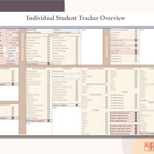 Evaluation Tracker | School Psychologist Spreadsheet | Student Eval ...