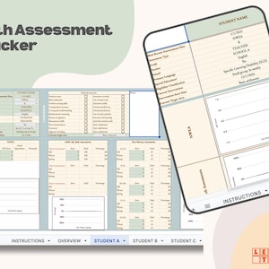 Math Assessment Tracker: Student Progress Monitoring & Data ...