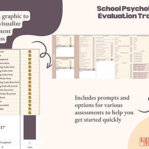 Evaluation Tracker | School Psychologist Spreadsheet | Student Eval ...