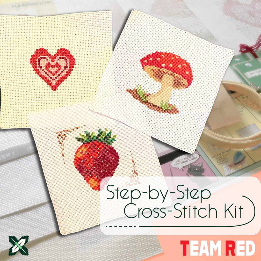 Step-by-step Cross-stitch Kit for Beginners | Master Advanced Skills in ...