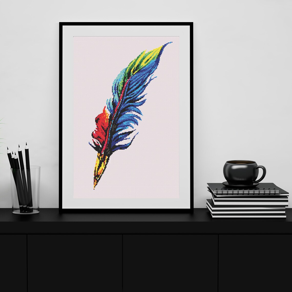 QUILL Cross Stitch PDF Pattern – Detailed & Stitcher-friendly Design - Etsy