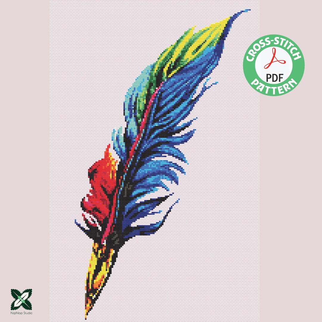 QUILL Cross Stitch PDF Pattern – Detailed & Stitcher-friendly Design - Etsy