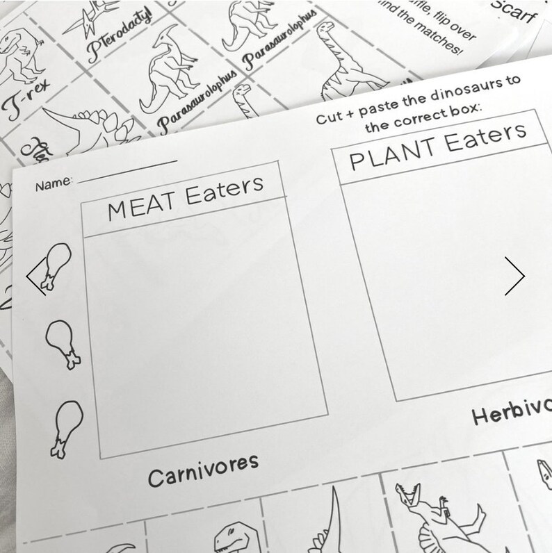 All About Dinosaurs Discovery Packet - Etsy