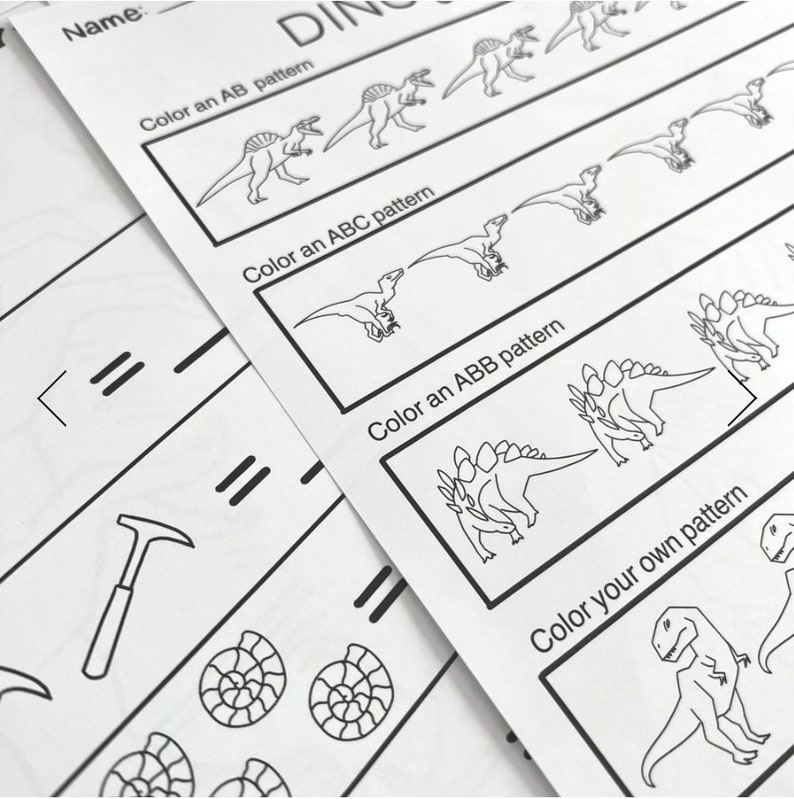 All About Dinosaurs Discovery Packet - Etsy