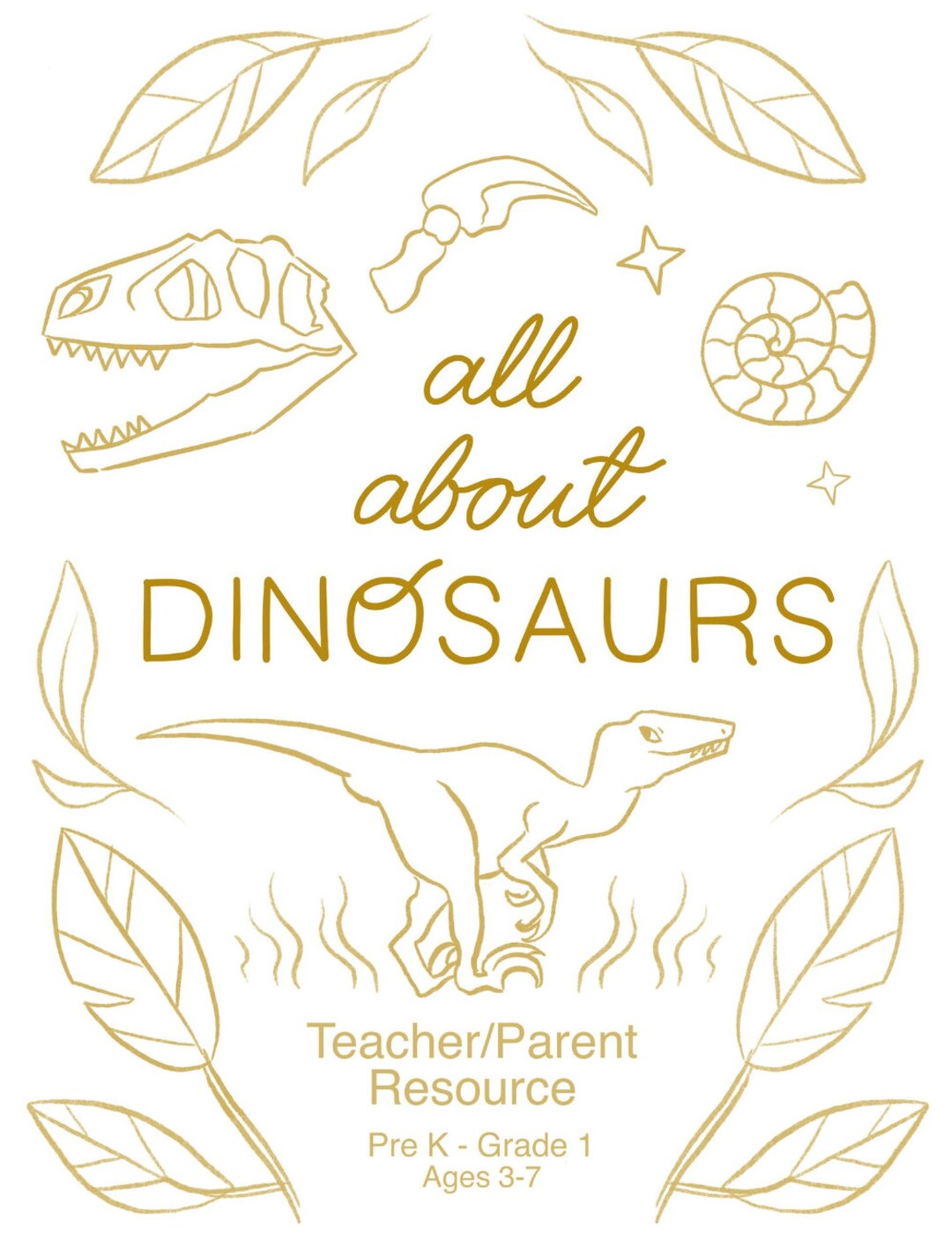 All About Dinosaurs Discovery Packet - Etsy