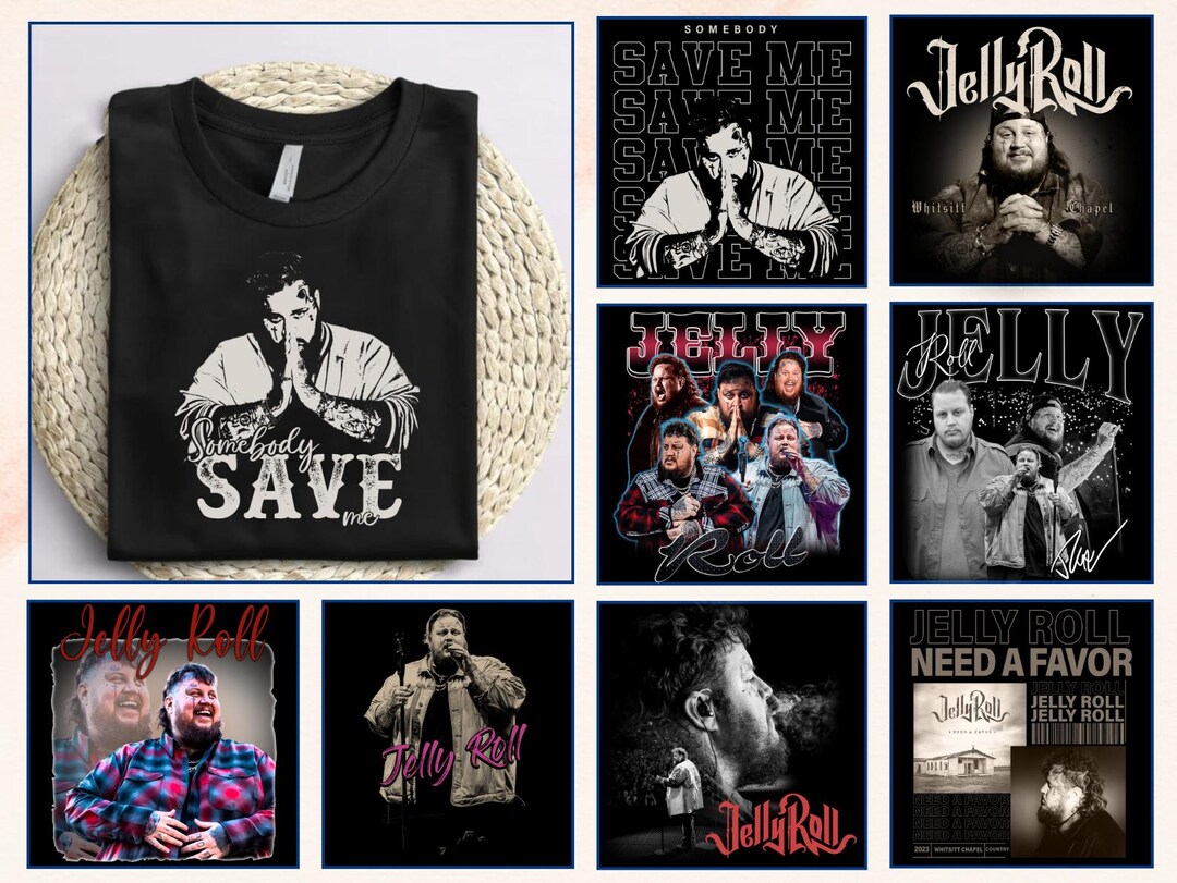 Jelly Roll Png Bundle, Vintage Jelly Roll Bootleg Png Bundle, Jelly ...