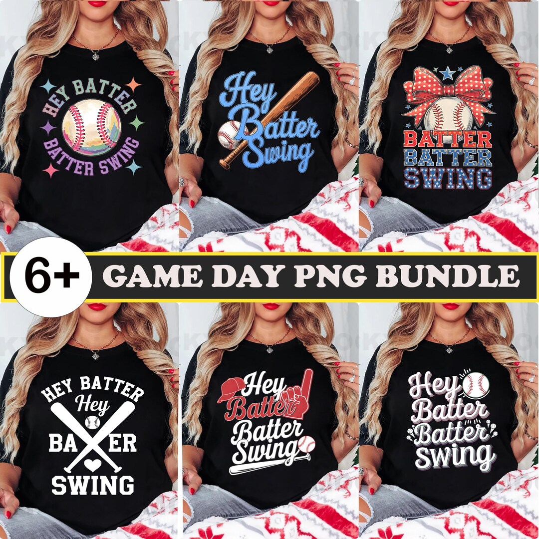 Retro Baseball Batter Batter Swing PNG, Baseball Saying Png, Hey Batter ...