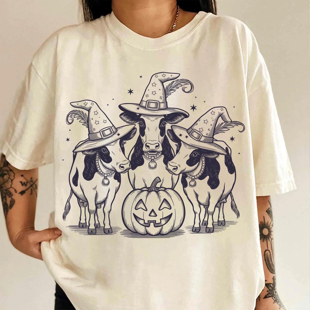 Cows Halloween Png, Ghost Cows Svg, Cow Lovers Halloween Gift Svg ...