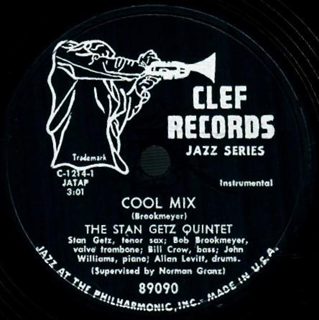 78 Rpm Jazz Record by the Stan Getz Quintet-stan Getz, Bob Brookmeyer ...
