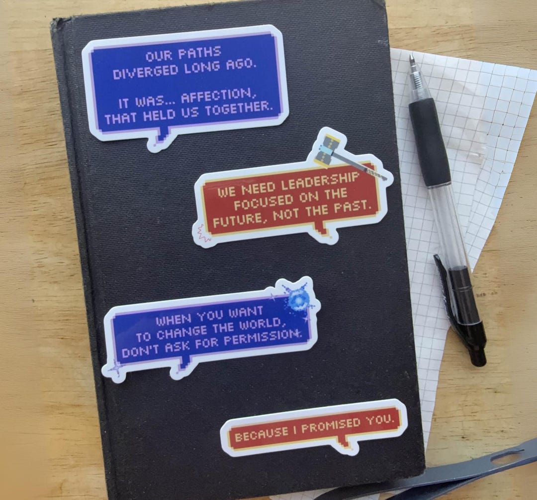 6x Jayvik QUOTES Jayce Viktor Pack Stickers -3" GLOSSY Vinyl Water ...