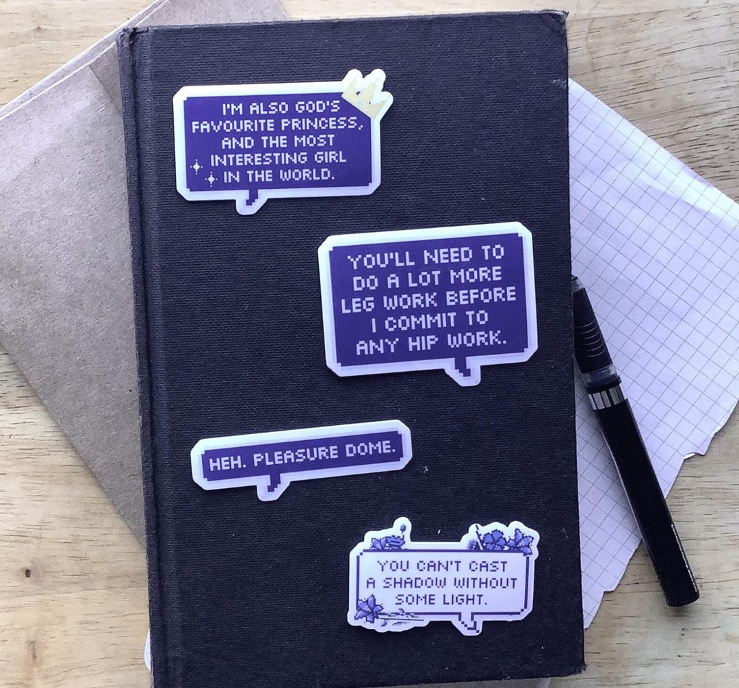 6x Shadowheart QUOTES Pack Stickers -3" GLOSSY Vinyl Water Resistant ...