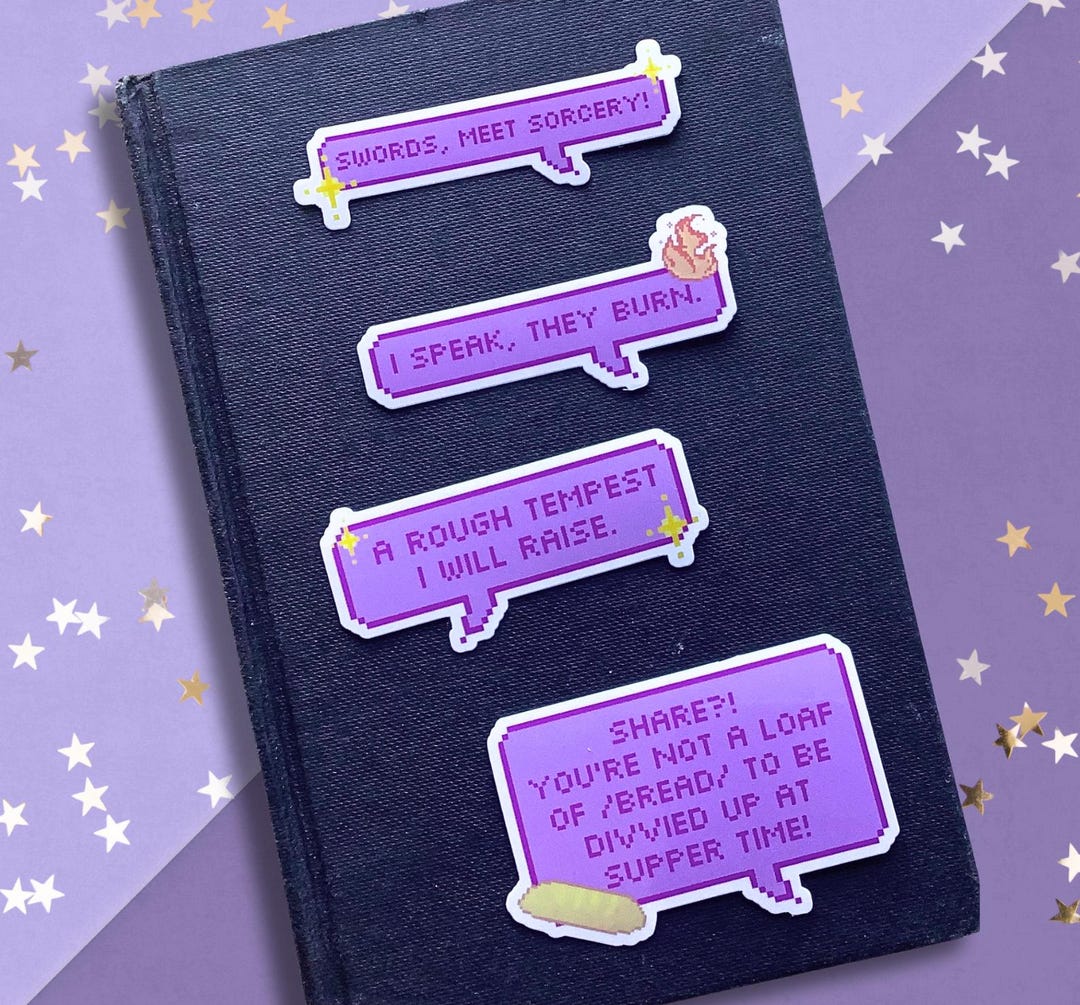 6x Gale Quote Stickers: Baldur's Gate 3, Glossy Vinyl (6-pack) Gale of ...