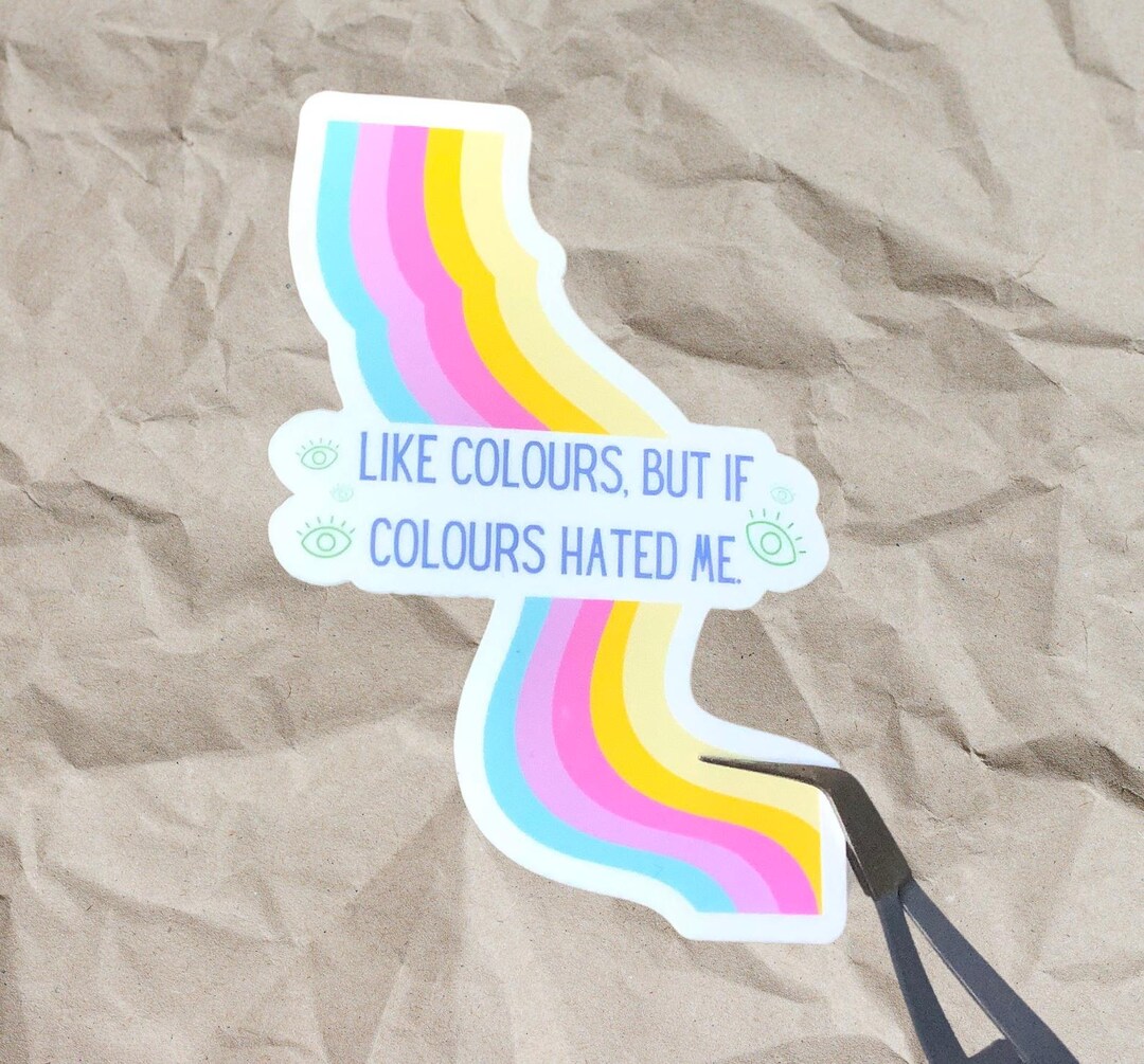 TMA Jon " Colours Hated Me" 3.5" Sticker GLOSSY Vinyl - TMA the Magnus ...