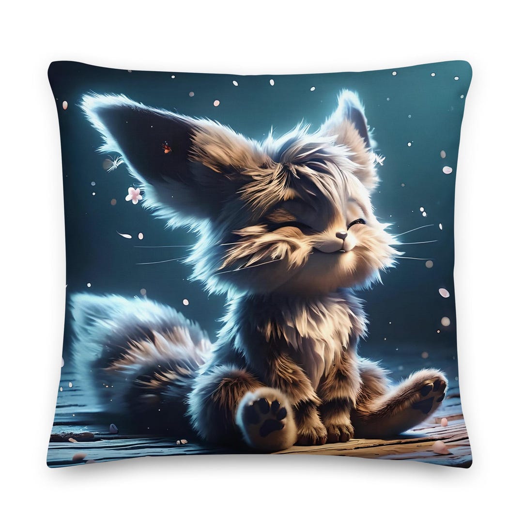 Cute Baby Racoon Throw Pillow Sofa Square Decorative Accent Throwpillow ...