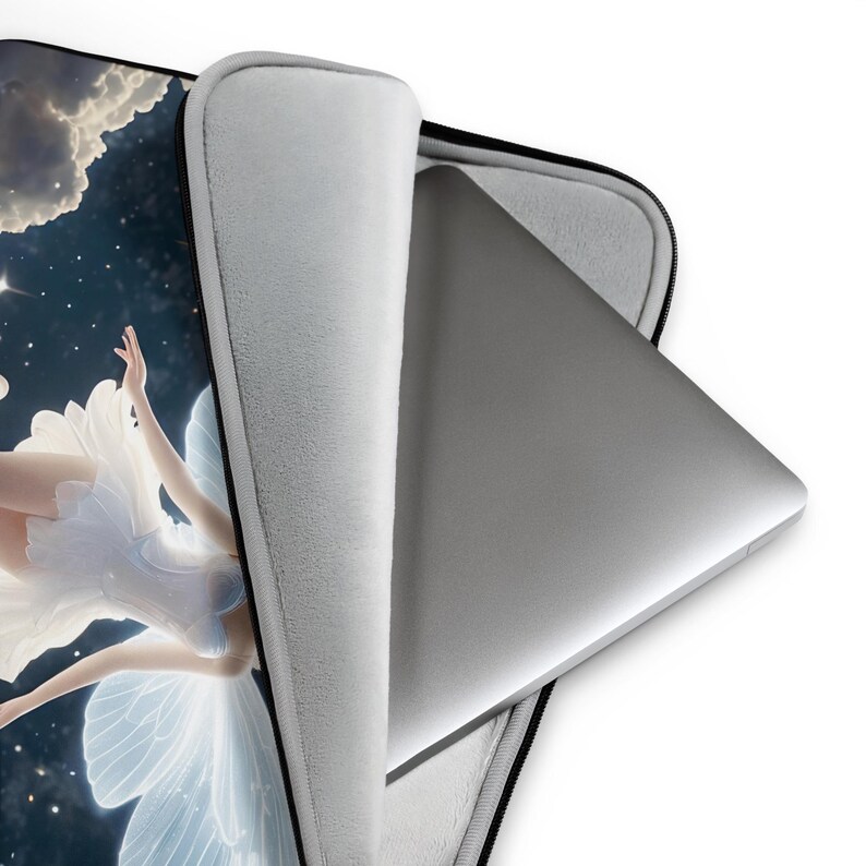 CUSTOM-PERSONALIZED Magical Fairy Laptop Sleeve + Faux Fur Lining ...