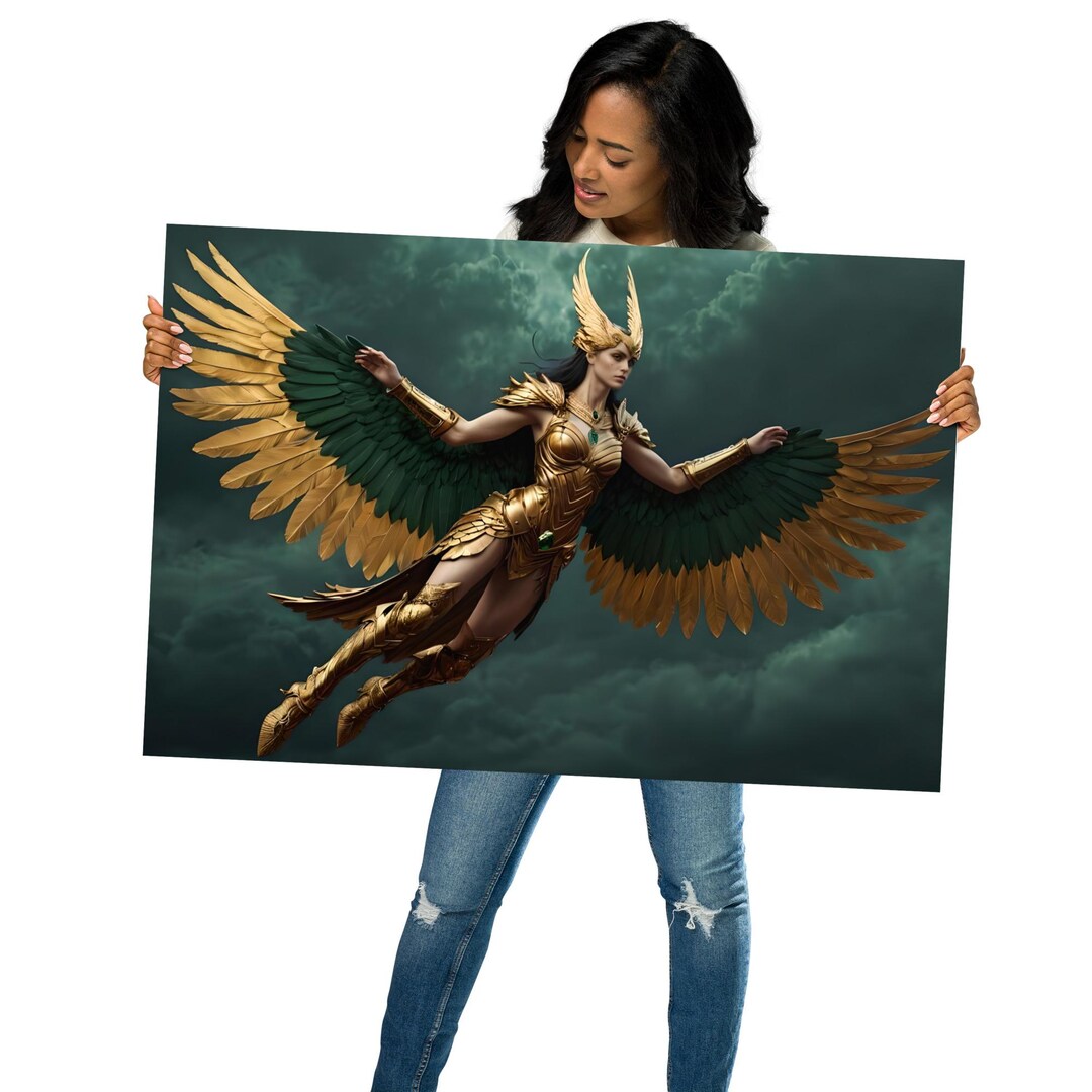 Harpy Eagle Bird Poster Printed on High-quality Photo Paper Mythical Creatures Cryptids ...