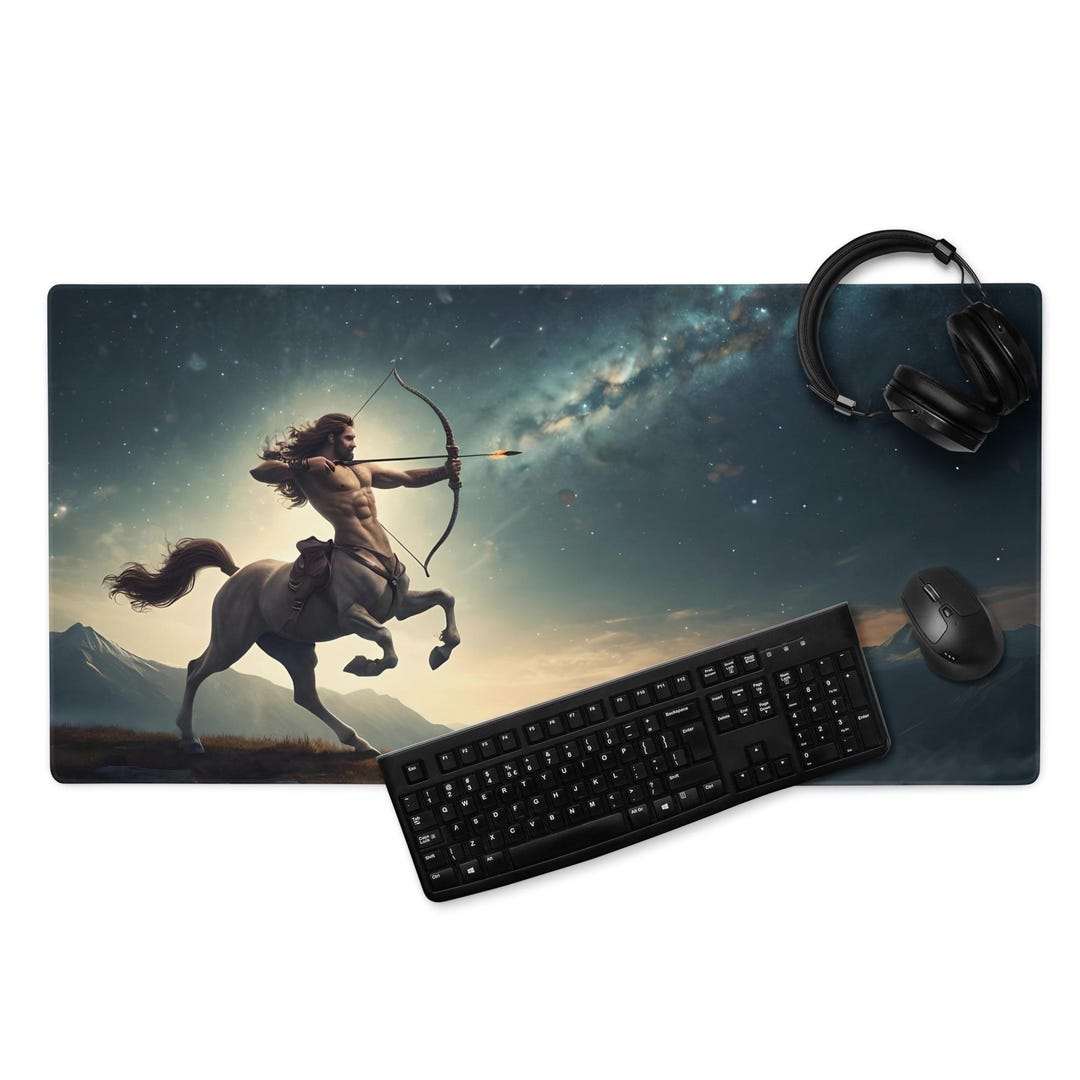 CUSTOM-PERSONALIZED Centaur Sagittarius Gaming Mouse Pad XL Mythical ...