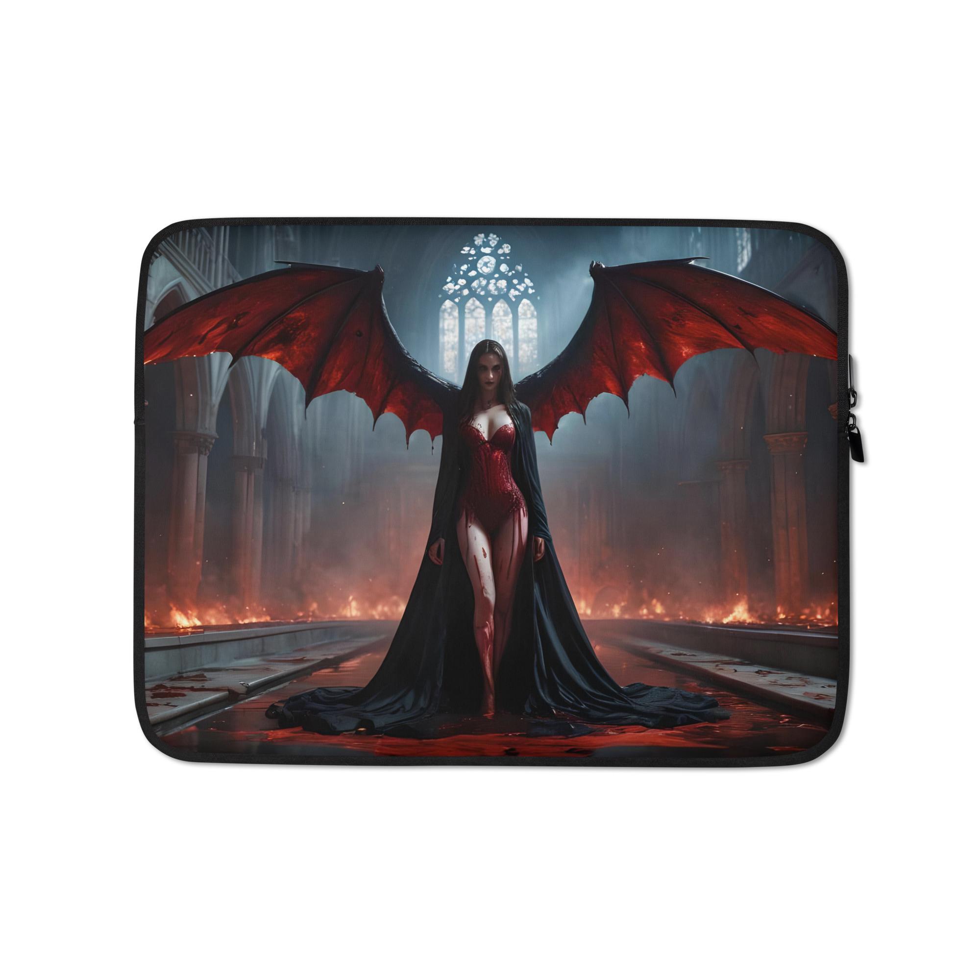 CUSTOM-PERSONALIZED Vampire Succubus Laptop Sleeve + Faux Fur Lining ...
