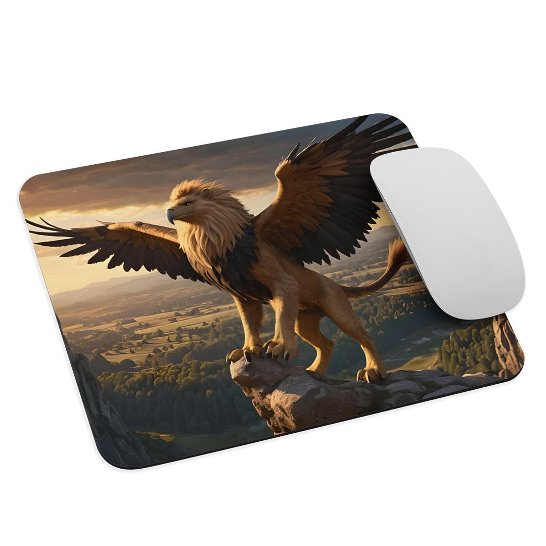 CUSTOM-PERSONALIZED Griffon Chimera Computer Mouse Pad Mythical ...