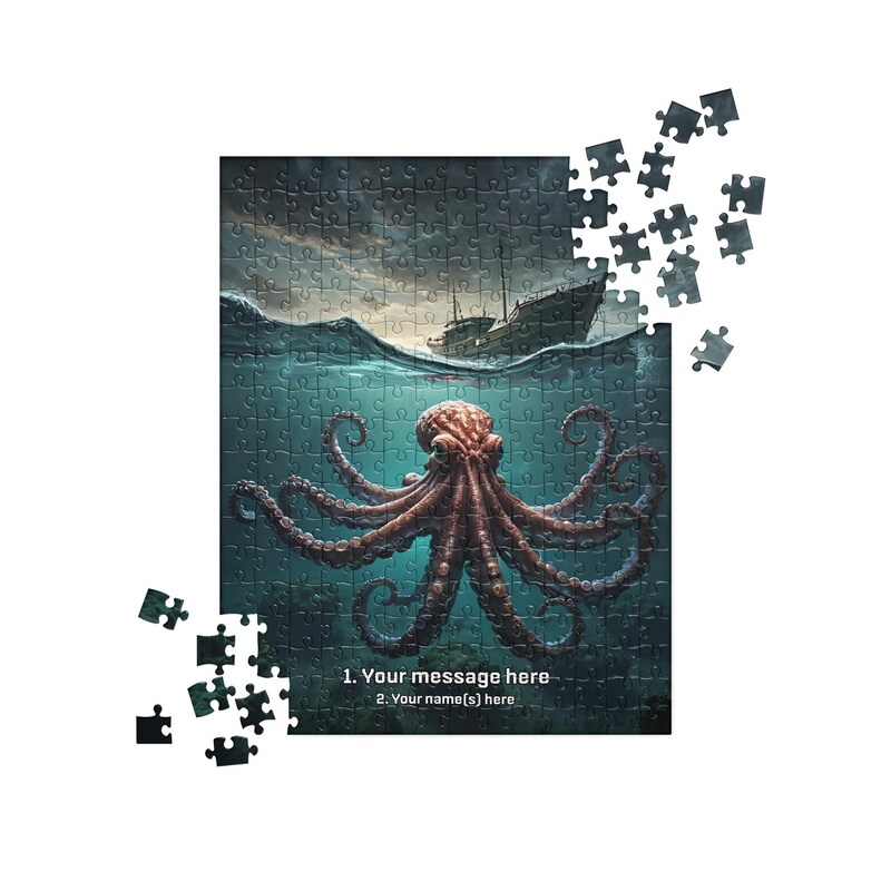 Kraken Jigsaw Puzzle - Etsy