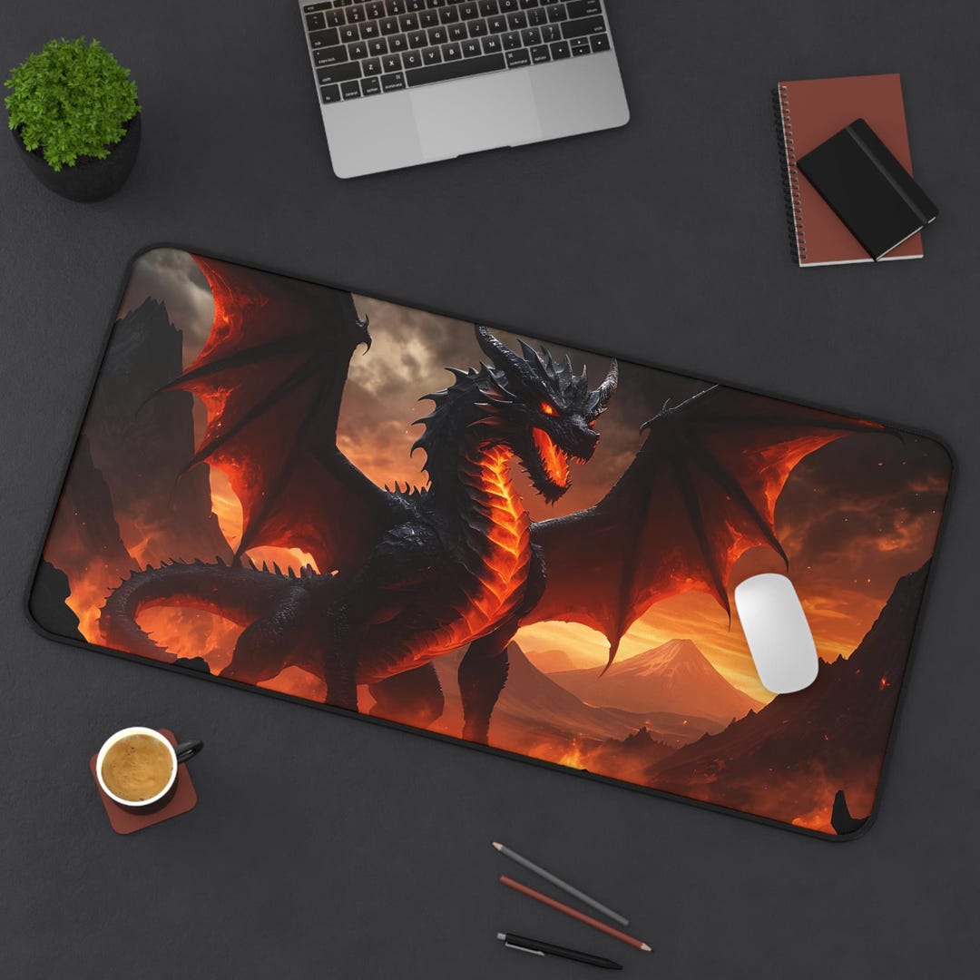 Wyvern Dragon Gaming Mouse Pad XL Mythical Creatures Mythological ...