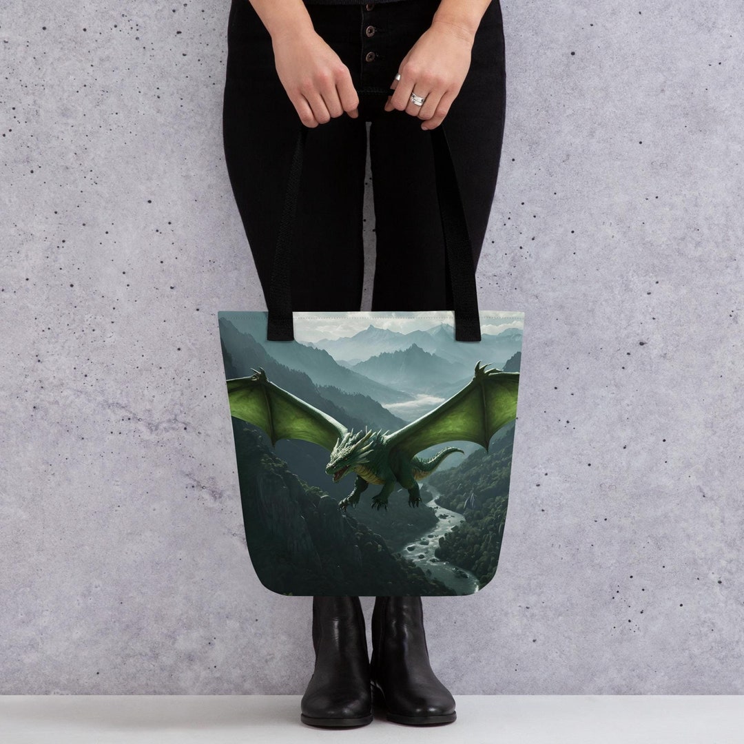 Wyvern Dragon Tote Bag Mythical Creatures Cryptids Work Beach Shopping ...