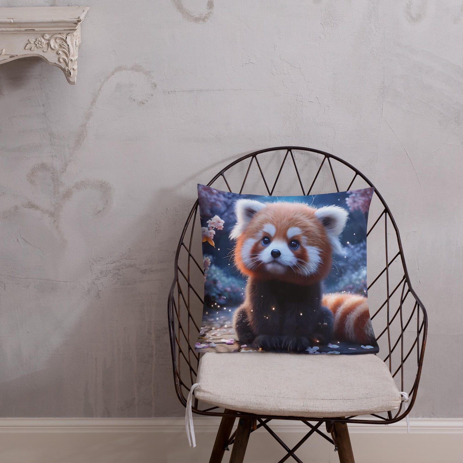 Baby Red Panda Throw Pillow Sofa Square Decorative Accent Throwpillow ...