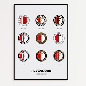 Feyenoord Poster Logo Poster Soccer Poster Wall Decoration Football ...