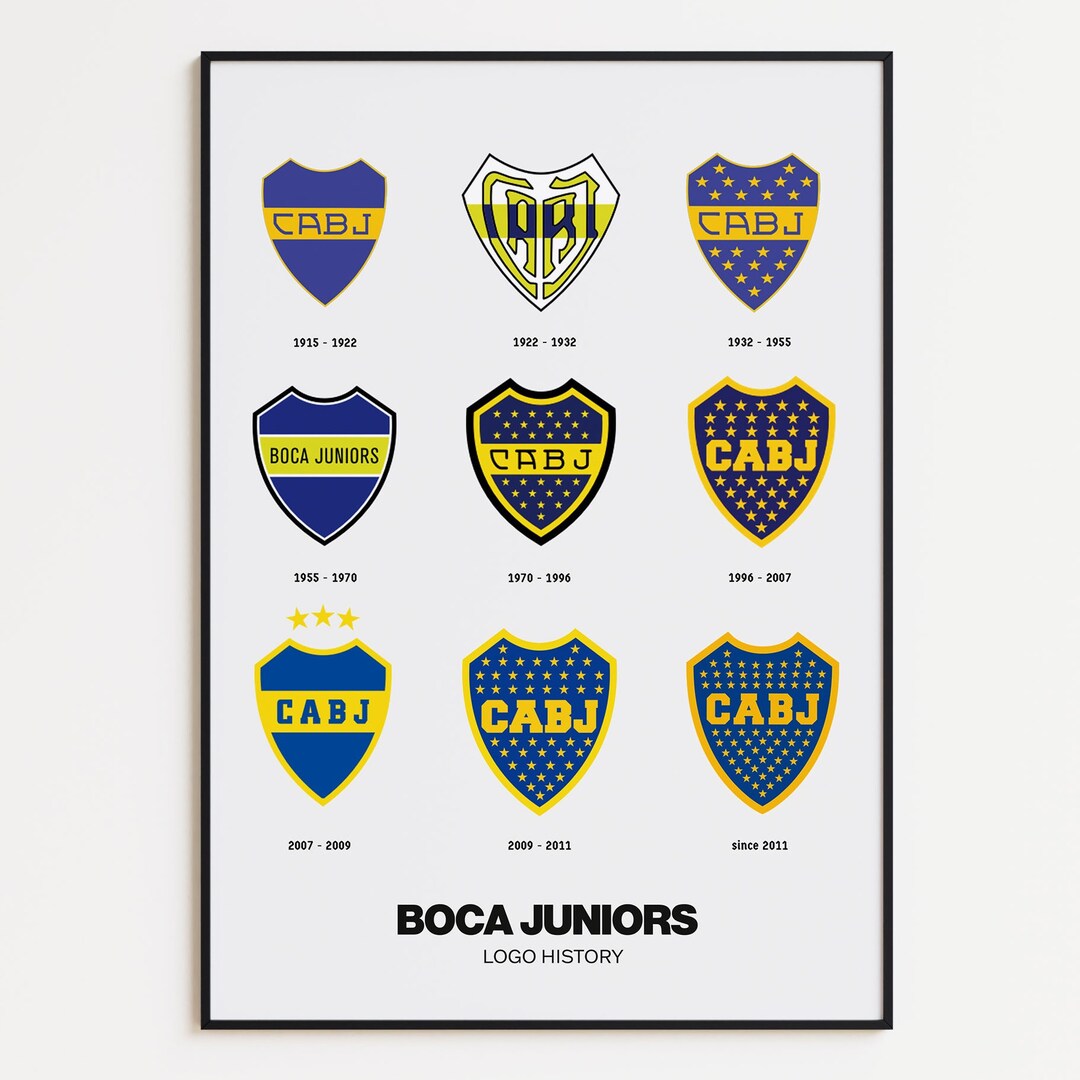 Boca Juniors L Logo Poster Badge History Football Poster Wall ...