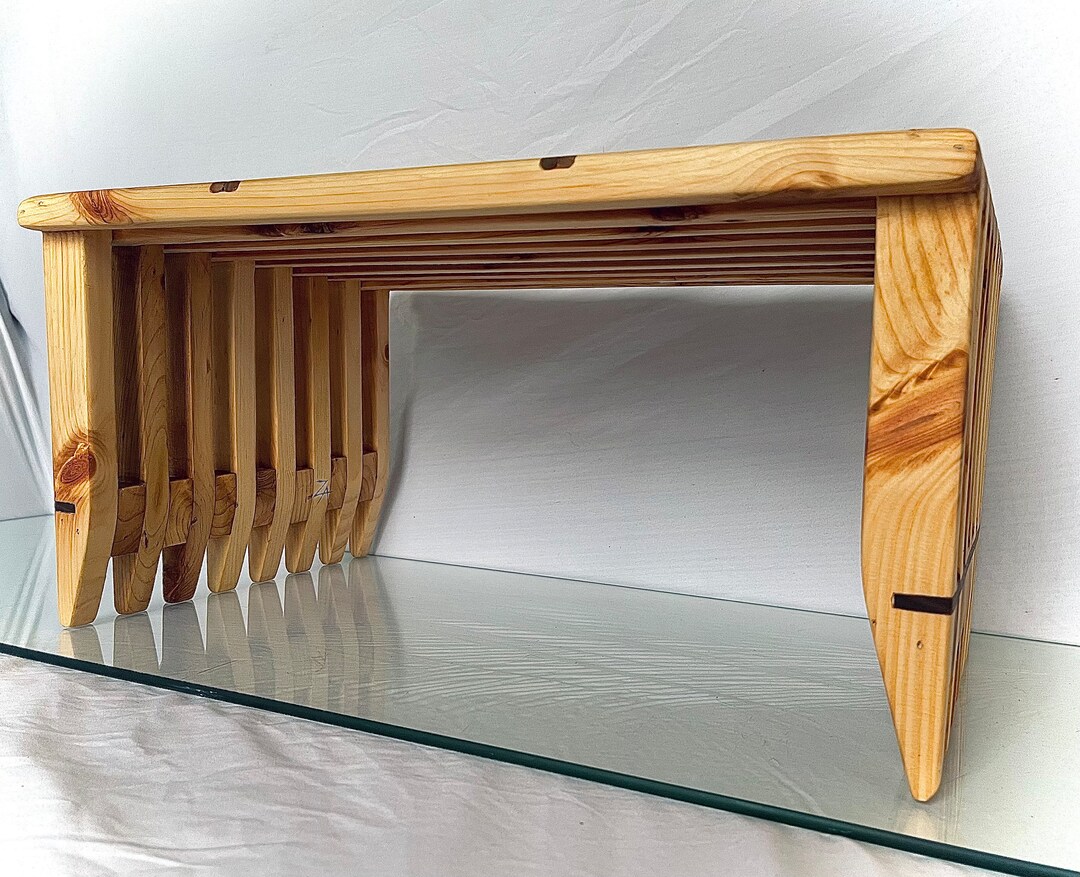 Wooden Countertop Shelf Rustic Desktop Riser Over-the-microwave ...