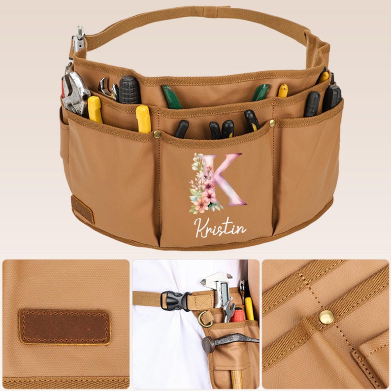 Personalization Heavy-duty Tool Belt, Adjustable Pouch Apron for ...