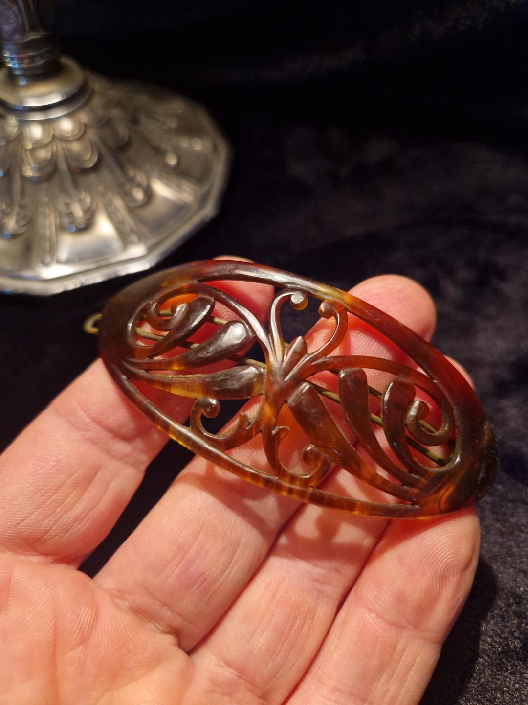 Art Nouveau Openwork Barrette Circa 1900 - Etsy