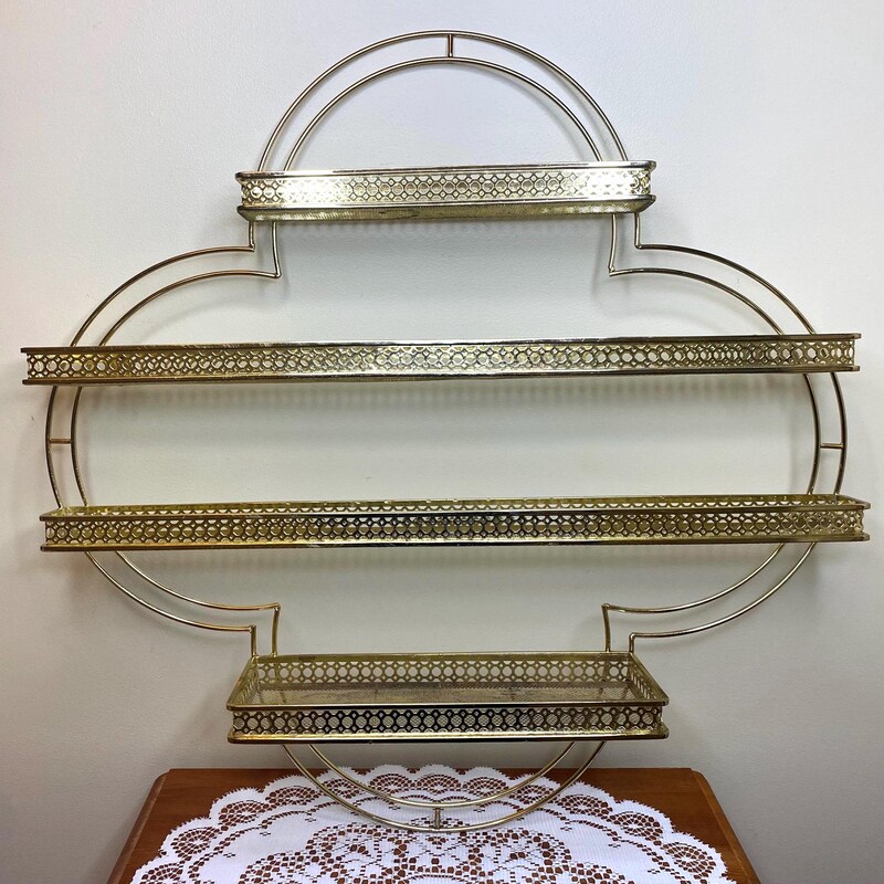 Vintage Metal Shelf - Etsy