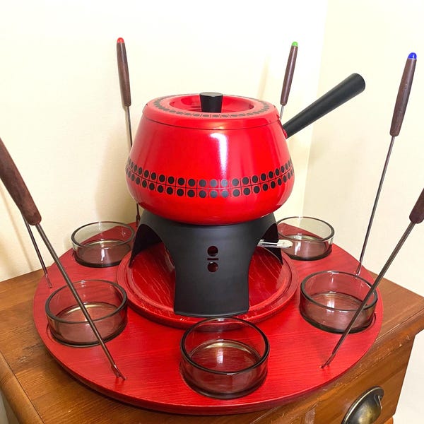 Vintage Fondue Set - Etsy UK