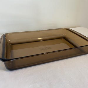 Vintage PYREX Fireside Brown Amber Glass Rectangular Baking Dish - Etsy