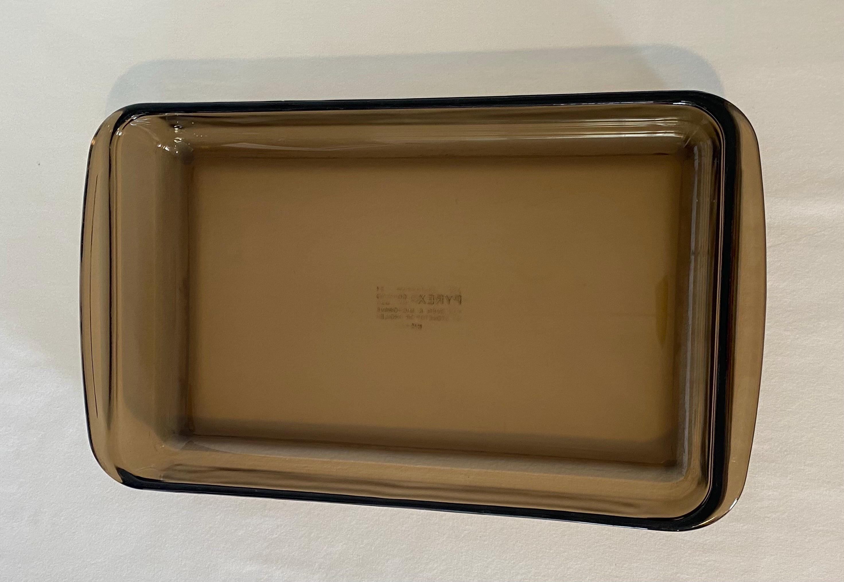 Vintage PYREX Fireside Brown Amber Glass Rectangular Baking Dish - Etsy