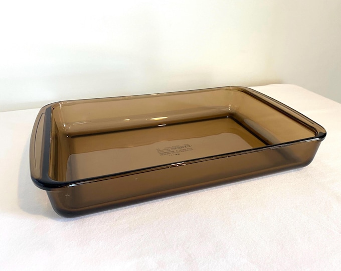 Vintage PYREX Fireside Brown Glass Rectangular Baking Dish | Mid ...