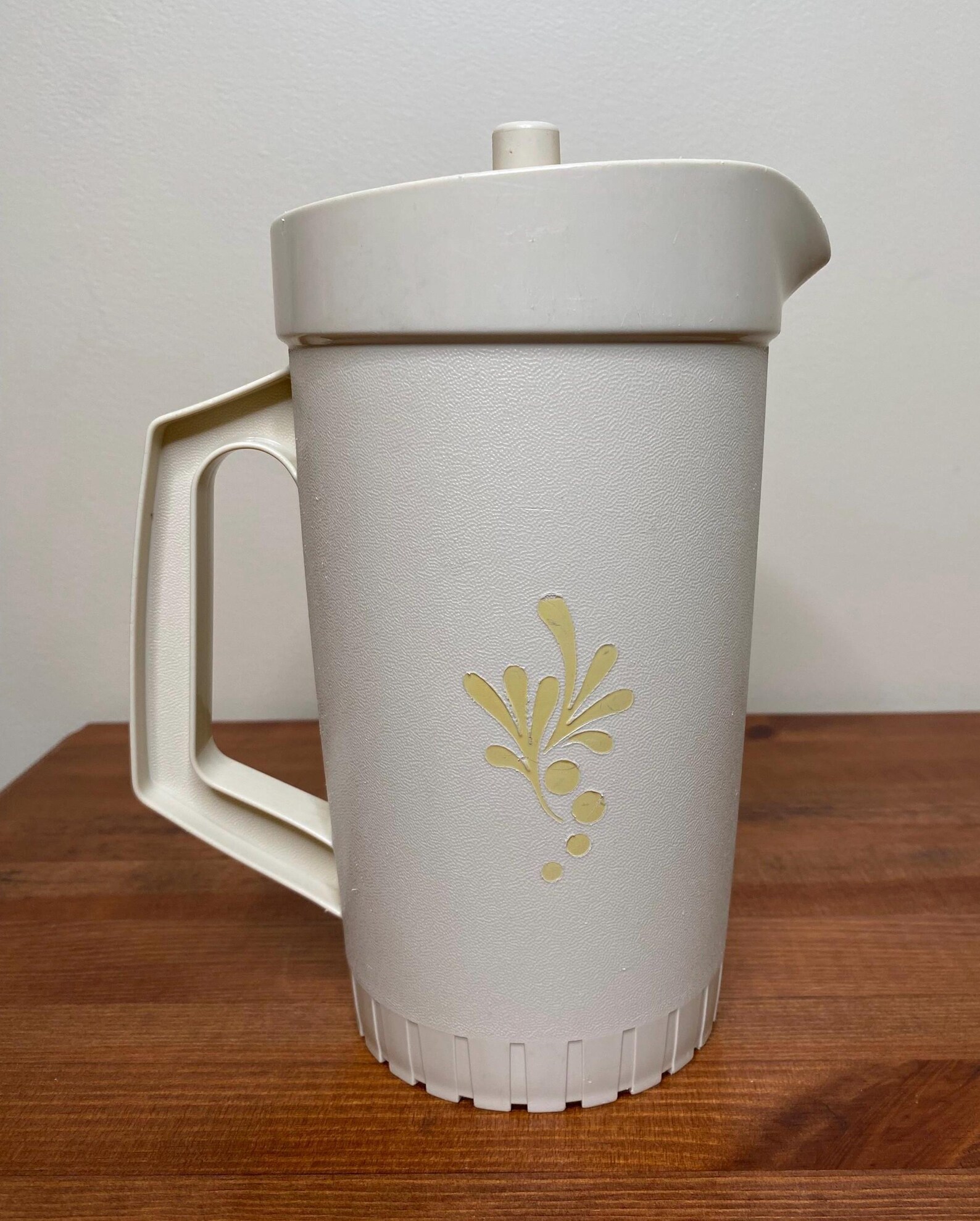 Tupperware Almond Push Button Pitcher - Etsy