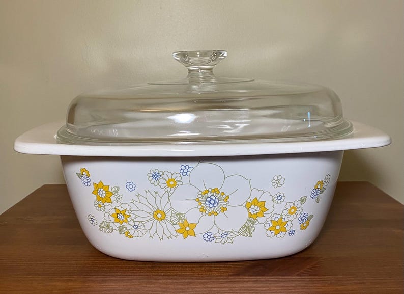 Vintage Corning Ware “floral Bouquet” 16 Cup/4 Quart Dutch Oven | Mid ...